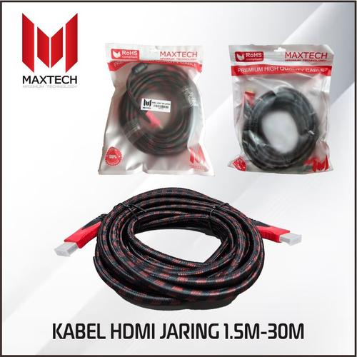 Jual KABEL HDMI 1.5M 3M 5M 10M 15M 20M 30M JARING HIGH QUALITY - 1.5METER - Kota Medan - maxtech ...