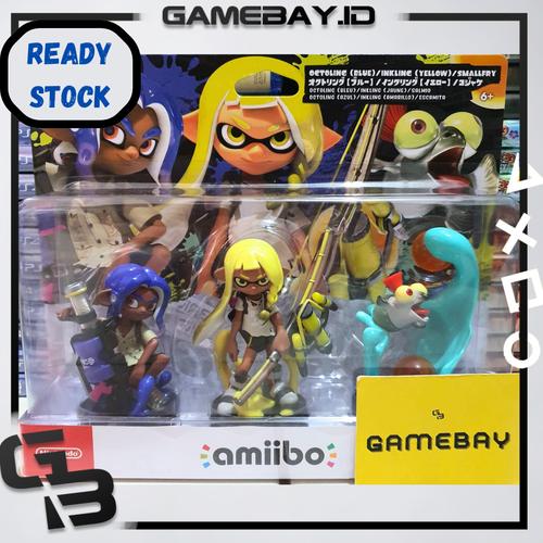 Promo Amiibo Splatoon 3 3 in 1 Pack Octoling Blue Inkling Yellow ...