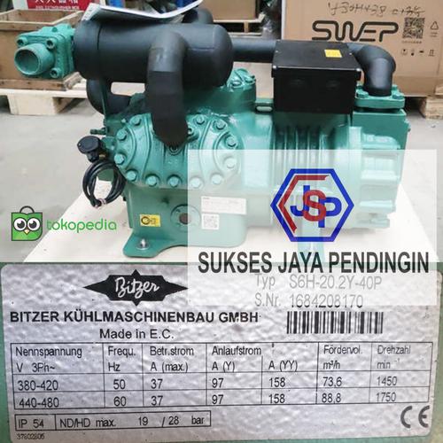 Jual Compressor Bitzer Two Stage S6H-20.2Y-40P - Jakarta Barat - Sukses Jaya Pendingin | Tokopedia