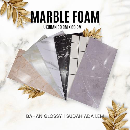 Jual Wallpaper Dinding Marble Foam 30 cm x 60 cm Sudah Ada Lem - DL-04A ...