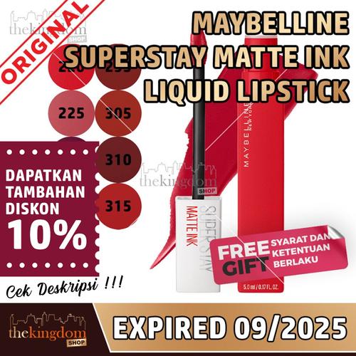 Jual Maybelline Superstay Matte Ink Liquid Lipstick Matte Kosmetik ...