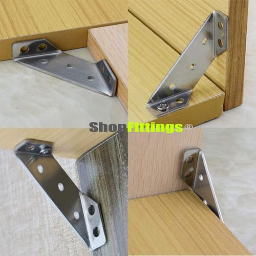 Jual Braket Siku Sudut Segitiga Lemari Meja Triangular Inner Corner Bracket - 22-14 Small ...