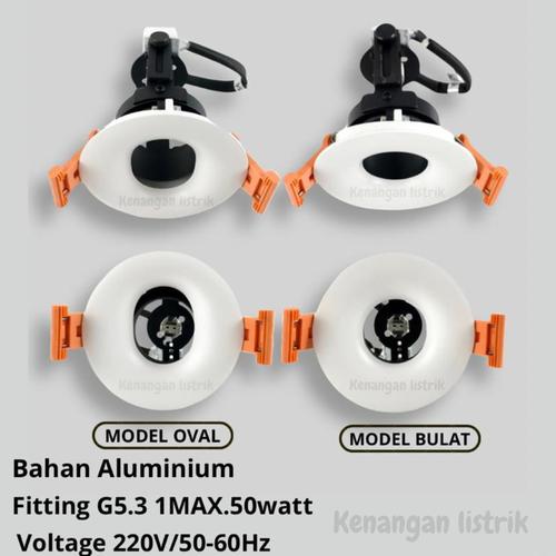 Jual downlight pinhole jenis rise mr16 kap spotlight inbow plafon ...