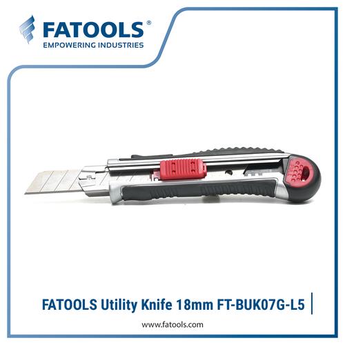 Jual FATOOLS BUK07G-L5 Utility Knife 18MM Cutter Pemotong Kardus Kertas ...