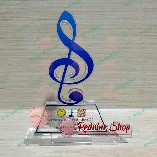 Jual Plakat Akrilik Custom/Plakat Piala Akrilik/Musik/Piala Uk.20x10 ...