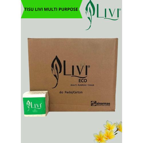 Jual LIVI Multi Purpose Tissue 1 box isi 60 pack - Tisu LIVI Serbaguna ...