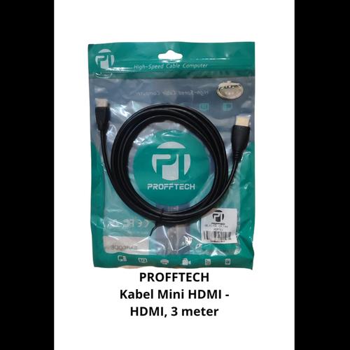Jual ProffTech Kabel Mini HDMI to HDMI Gold Plated - 1.5 Meter & 3 ...