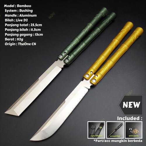 Jual Balisong Butterfly Knife TheOne Bamboo - Yellow - Kab. Banyumas ...