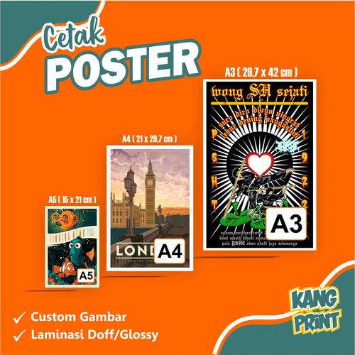 Jual Cetak Poster Daftar Menu Foto Full Color A3+ - Art Paper 150 g, A5 ...