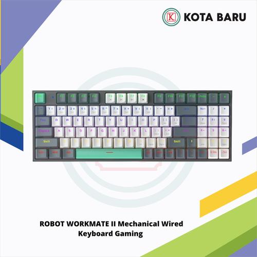 Jual ROBOT WORKMATE II Mechanical Wired Keyboard Gaming 94 Keys PBT ...