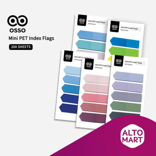 Promo OSSO Mini PET Index Flag (200 pcs) Note Memo Pembatas Halaman ...
