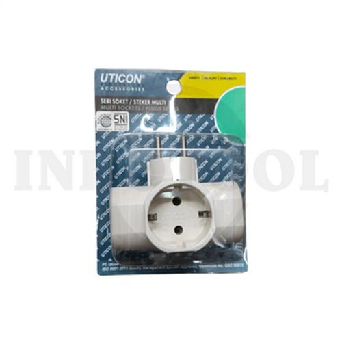 Jual Stop Kontak T Arde 3 Lubang dengan Steker SC-38 Uticon - Kota ...