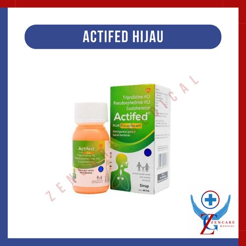 Jual Actifed Hijau Expectorant Sebotol Isi 60 ML / Obat Batuk Berdahak ...