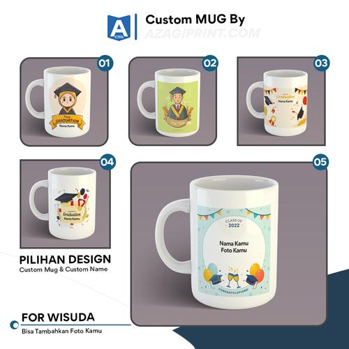 Jual Mug Gelas Print For Graduation/Wisuda Costum Name FREE BOX ...