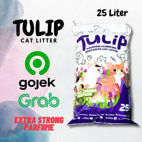 Promo Pasir Kucing 25 liter Tulip Gumpal Wangi Gojek Grab - Rose - Kota ...