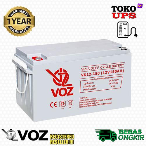 Promo VOZ VD12-150 12V 150AH VRLA Deep Cycle Battery | Baterai 12V 150AH - Kayu Cicil 0% 3x ...