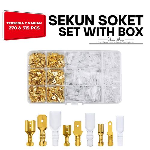 Promo Kabel Skun Isi 315 Pcs Set Female Male Karet Terminal Aki ...