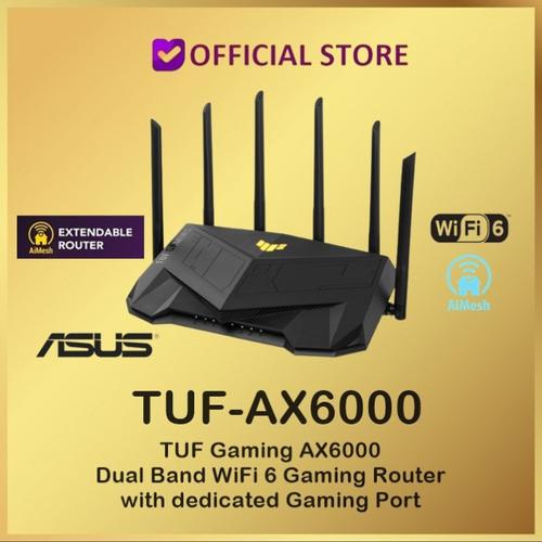 Promo ASUS TUF-AX6000 TUF Gaming AX6000 Dual Band WiFi 6 Gaming Router ...