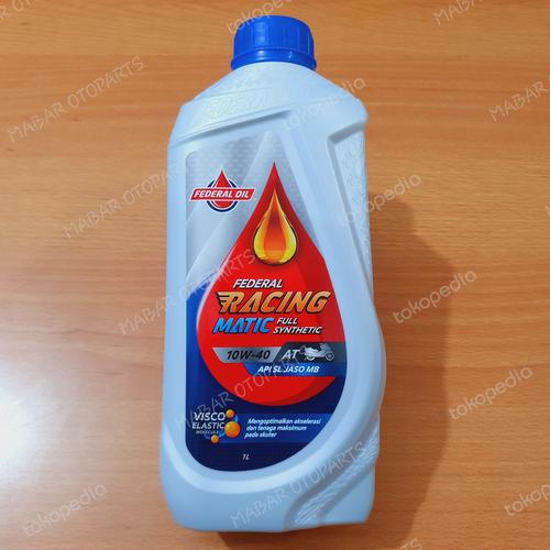 Jual Oli Motor Matic FEDERAL OIL RACING 10W-40 1L Full Synthetic - Kota Medan - MABAR OTOSHOP ...