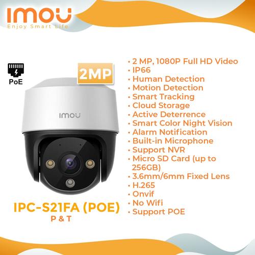 Promo KAMERA IMOU CRUISER IPC-S21FA (POE) 2MP PTZ OUTDOOR COLOR NIGHT ...