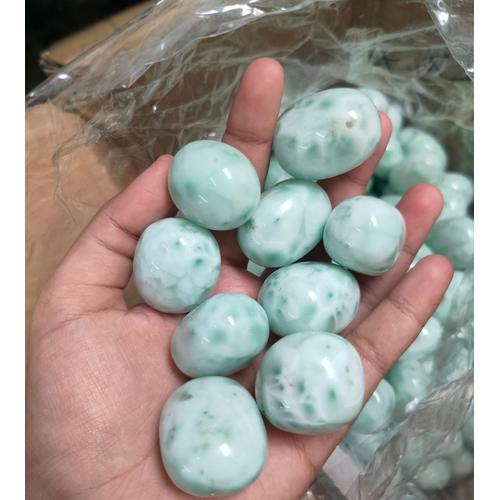 Jual Batu Green angelite tumble Gravel Natural 2-3 cm Paket 100 Grams ...