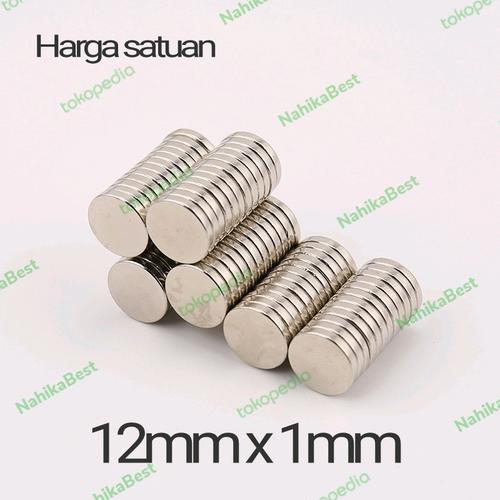 Jual Magnet Neodymium Bulat 12mm 12x1mm 12x1 mm 12 x 1 mm - Jakarta ...