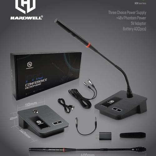 Jual Mic Kabel Conference Hardwell Vip 9 Original Podium Bisa Phantom ...