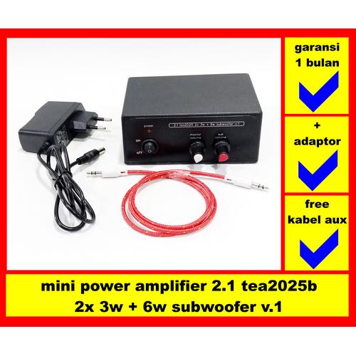Jual Mini Power Amplifier 2.1 TEA2025b 2x 3w Plus 6w Subwoofer v.1 - Kab. Jombang - mel store ...