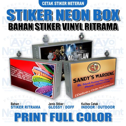 Jual Cetak Sticker Neon Box Akrilik Custom / Stiker Vinyl Ritrama ...