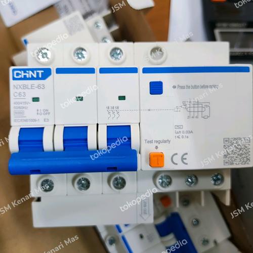 Jual RCBO CHINT ELCB+MCB 3P(TANPA NETRAL) 16A 20A 25A 32A 40A 50A 63A ...