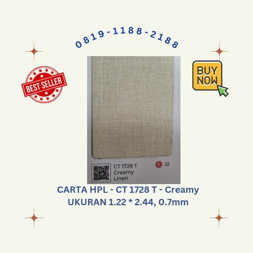 Jual CARTA HPL - CT 1728 T/ CT 1728T - Creamy Liner - Jakarta Barat ...