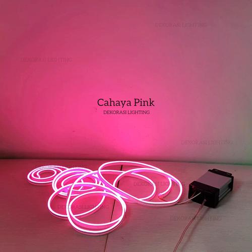 Jual Lampu led strip pink ungu neon flex 12volt 5meter ip65 waterproof ...