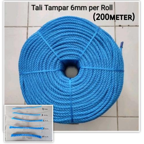 Jual 1 Roll Tali tampar 6 mm Tali ikat Tali tambang plastik 6mm - Kota ...