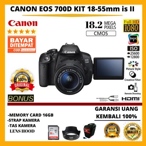 Promo Canon EOS 700d kit LENSA 18-55mm is STM [FREE ACCESORIES KAMERA] - 700D KIT 18-55 ...