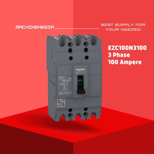 Jual MCCB SCHNEIDER 100A 3PHASE EASYPACT EZC100N3100 3P 100 AMPERE ...