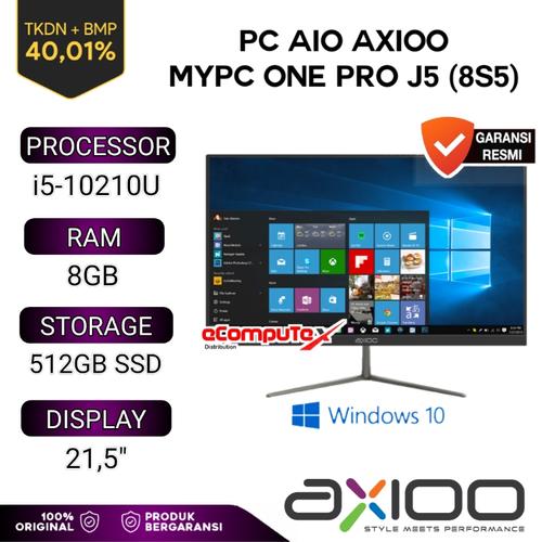 Jual PC AIO AXIOO MYPC ONE PRO J5 (8S5) i5 / 8GB / 512GB SSD 22" TKDN ...