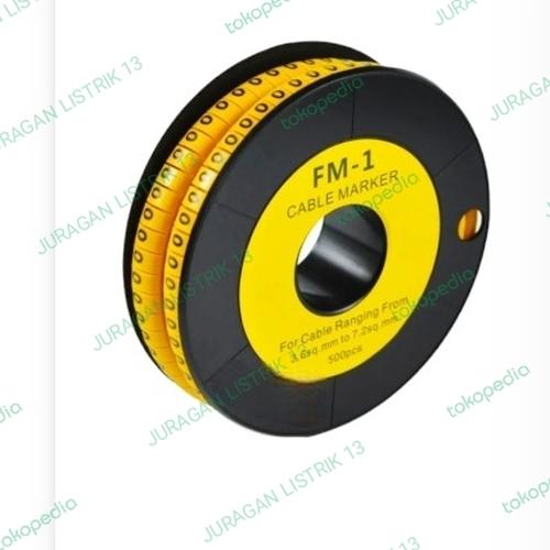 Jual Kabel Marker Huruf O Label Marker Cable FM 1 Kuning Nintoku ...