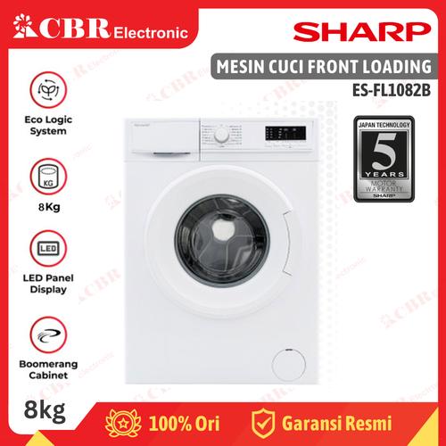 Jual Mesin Cuci SHARP Front Loading 8kg / ES-FL1082B (Boomerang Series ...
