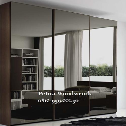 Jual Lemari Pakaian Panel Kaca Geser - Sliding Wardrobes Mirror Door ...