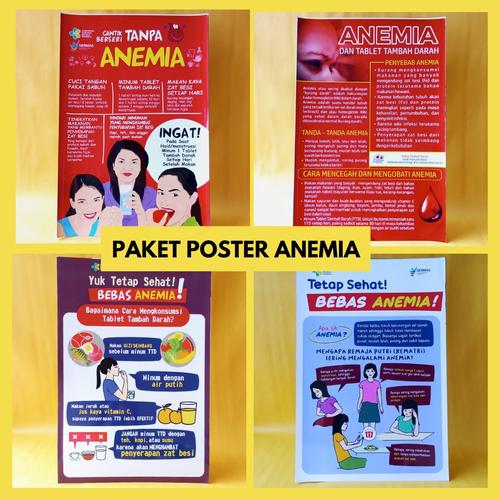 Jual Paket Poster | Poster Tema Anemia | Poster Kesehatan | Poster ...