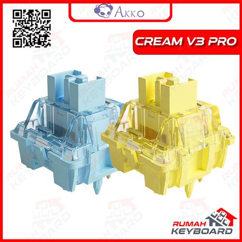 Jual SWITCH - AKKO CREAM BLUE V3 PRO - 5 PIN - 38g - PCB MOUNT - BLUE ...