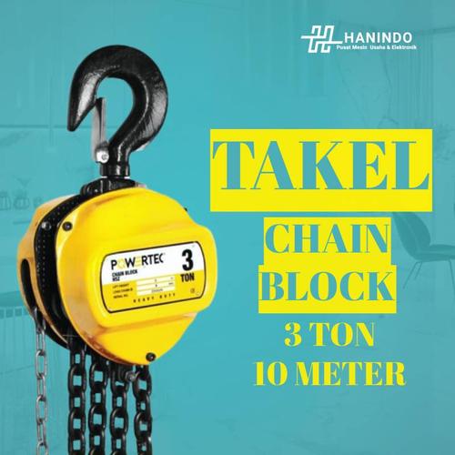 Jual Chain Block / Takel 3 Ton x 10 Meter POWERTEC - Kota Surabaya ...
