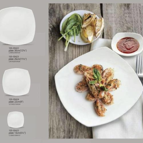Jual Saint James Zen Square Plate Piring Persegi Putih White Classic ...