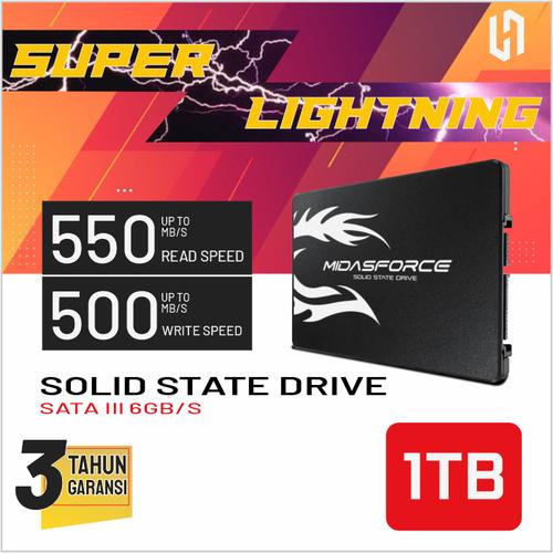 Jual SSD 1TB MIDASFORCE SUPER LIGHTNING SATA III 6GB/S - SSD 1TB MIDAS ...