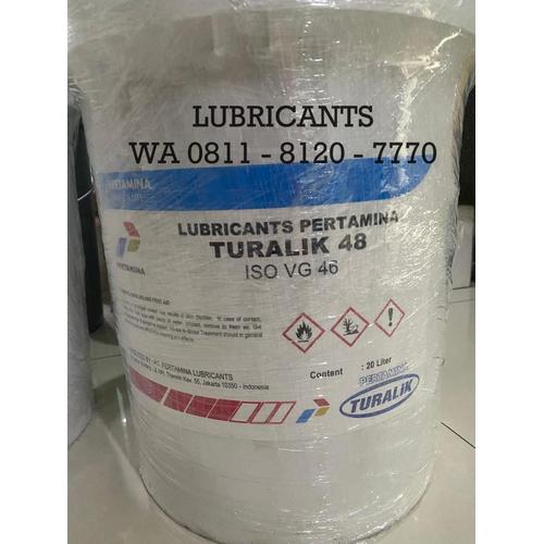 Jual Oli Hidrolik Pertamina Turalik 48 - (ISO VG 46 - Pail 20Lt) - Kab ...