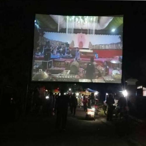 Jual Layar screen proyektor .layar proyektor 3x4 meter tanpa sambung ...