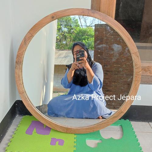 Jual cermin bulat 60cm / cermin custom - Kab. Jepara - Azka project ...