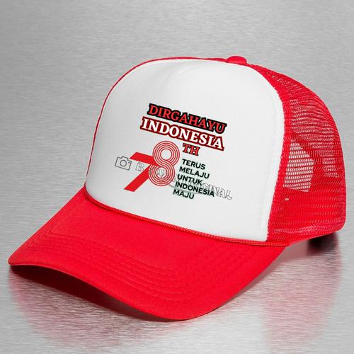 Jual Topi Jaring Jala Hat Trucker HUT RI KE 78 Kemerdekaan Indonesia ...