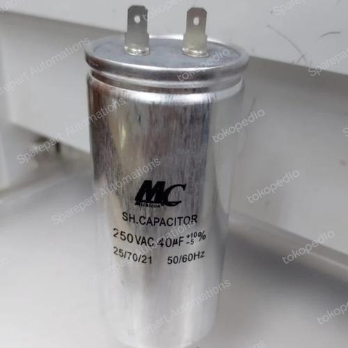 Jual Kapasitor Running Capasitor Running MC 40uF 250V 50/60Hz SH ...