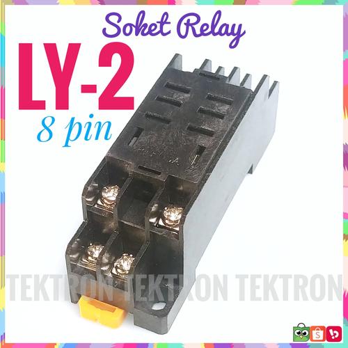 Jual Soket Relay LY2 8pin PTF08A Socket Dudulan Rumah LY2N LY-2 Rilei - Kota Bandung - tektron ...